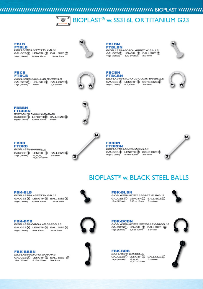 Products : Collection - Bioplast®